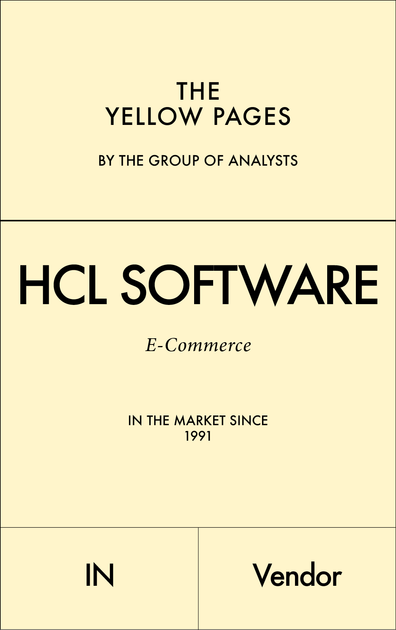 HCL SOFTWARE – The Group of Analysts