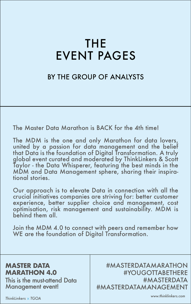 MASTER DATA MARATHON 4.0 – The Group of Analysts