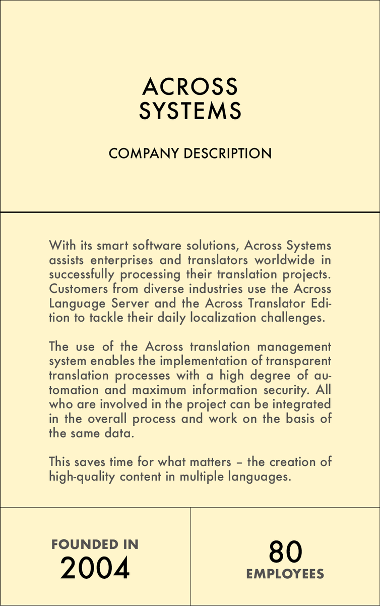 ACROSS SYSTEMS – The Group of Analysts